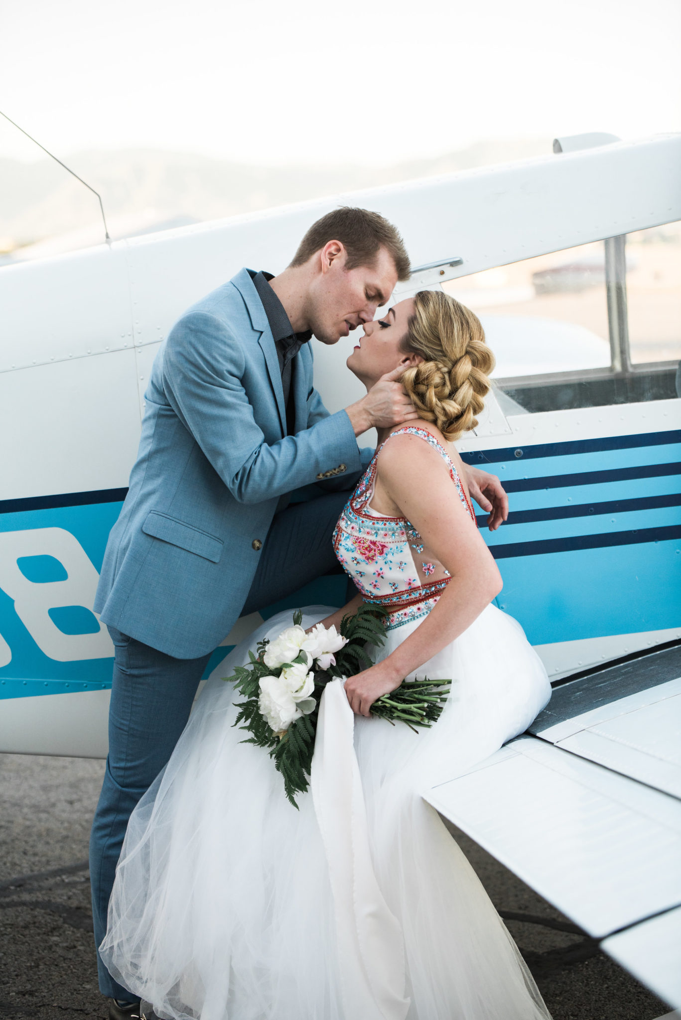 Come Away With Me: Romantic Airplane Bridals - Utah Bride & Groom